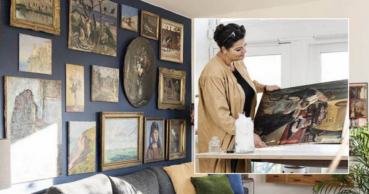 Hun giver gamle malerier nyt liv - Jyllands-Posten