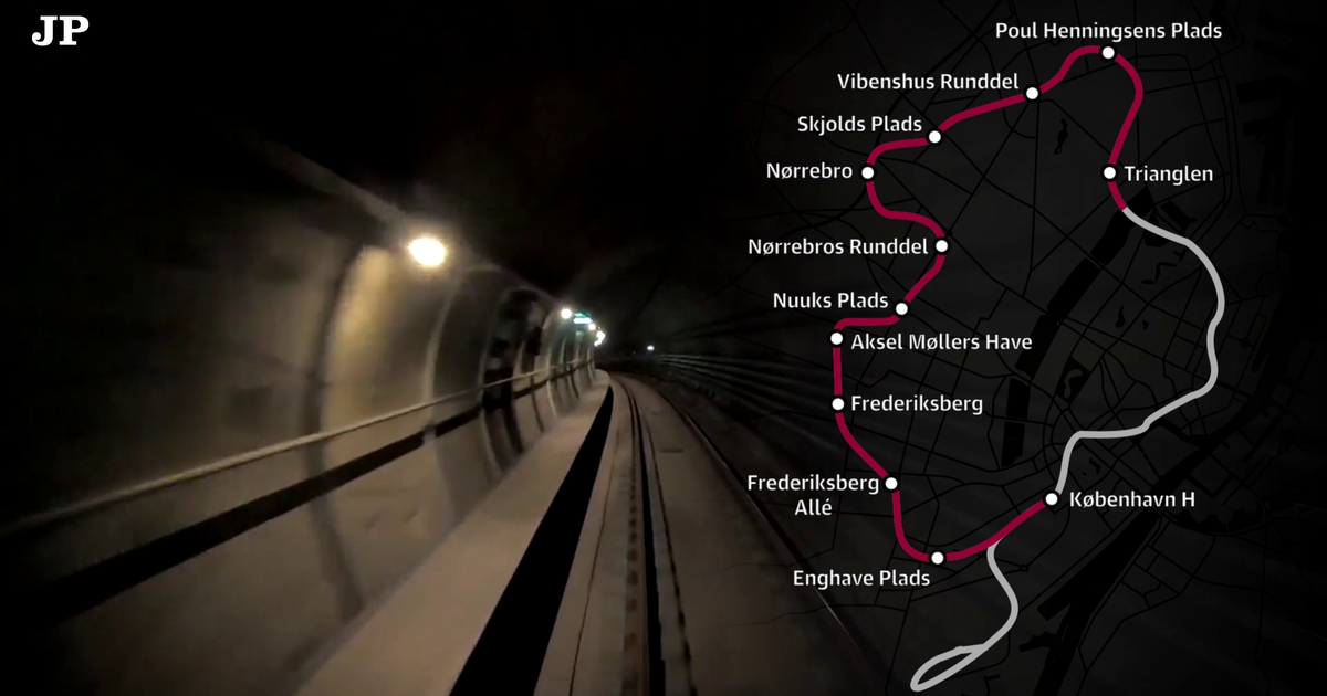 Få måneder efter åbningen: Københavns nye metroring lukker helt i ...