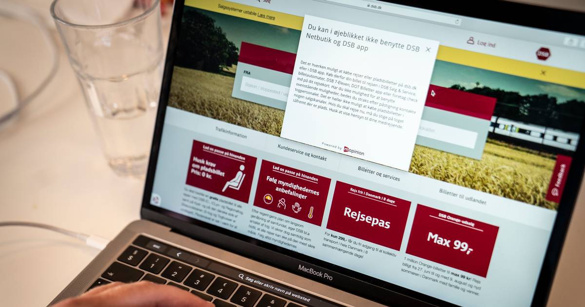DSB's billetsystem er gået ned - sådan skal du forholde dig - Jyllands ...