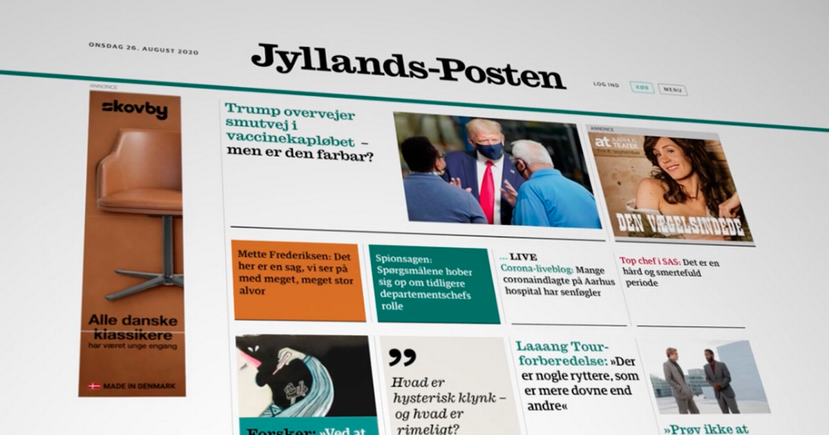 Ny forside: Jyllands-Posten lancerer nyt jp.dk - Jyllands-Posten
