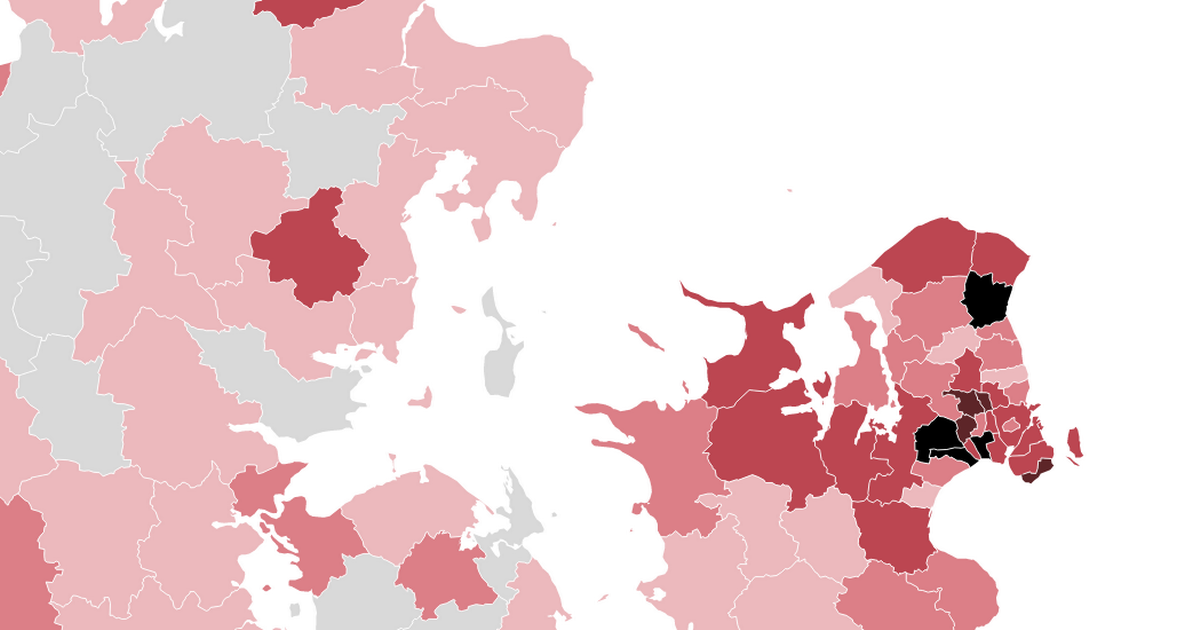 Hvor mange smittede er der i min kommune? Se smittekortet over danske ...