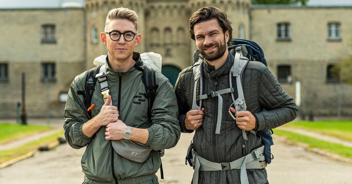 Emil Thorup og Thomas Skov gemte sig hos alligatorer i Randers