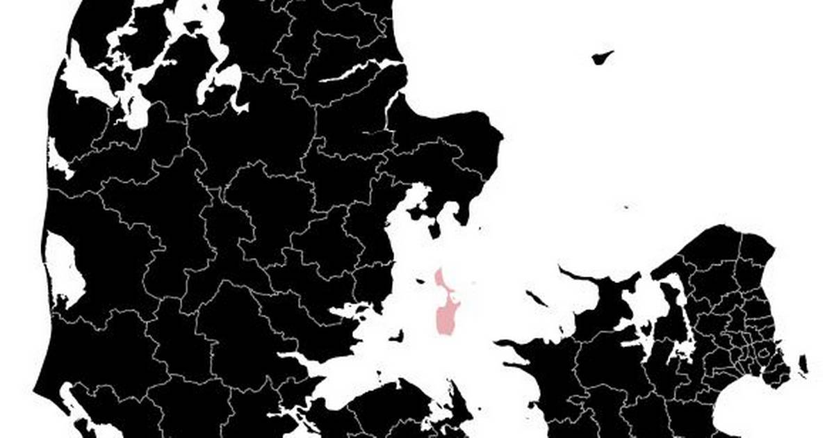 Danmarkskortet er sort af coronasmitte - kun to områder er ikke så ...