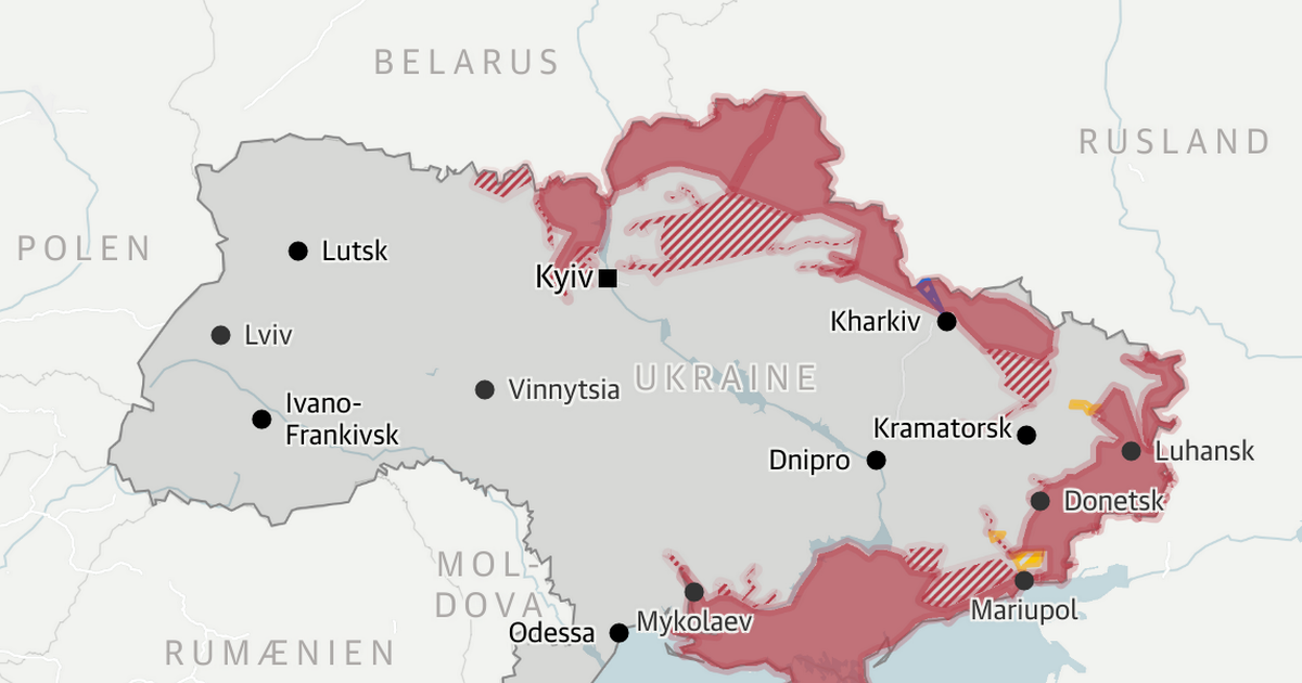 Kort over slagmarken: Sådan er fronterne i krigen mellem Ukraine og ...