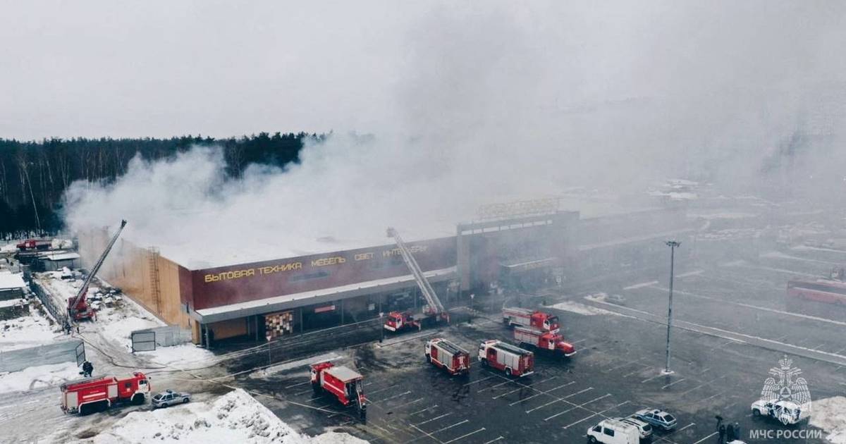 Endnu et indkøbscenter nær Moskva er i brand - Jyllands-Posten
