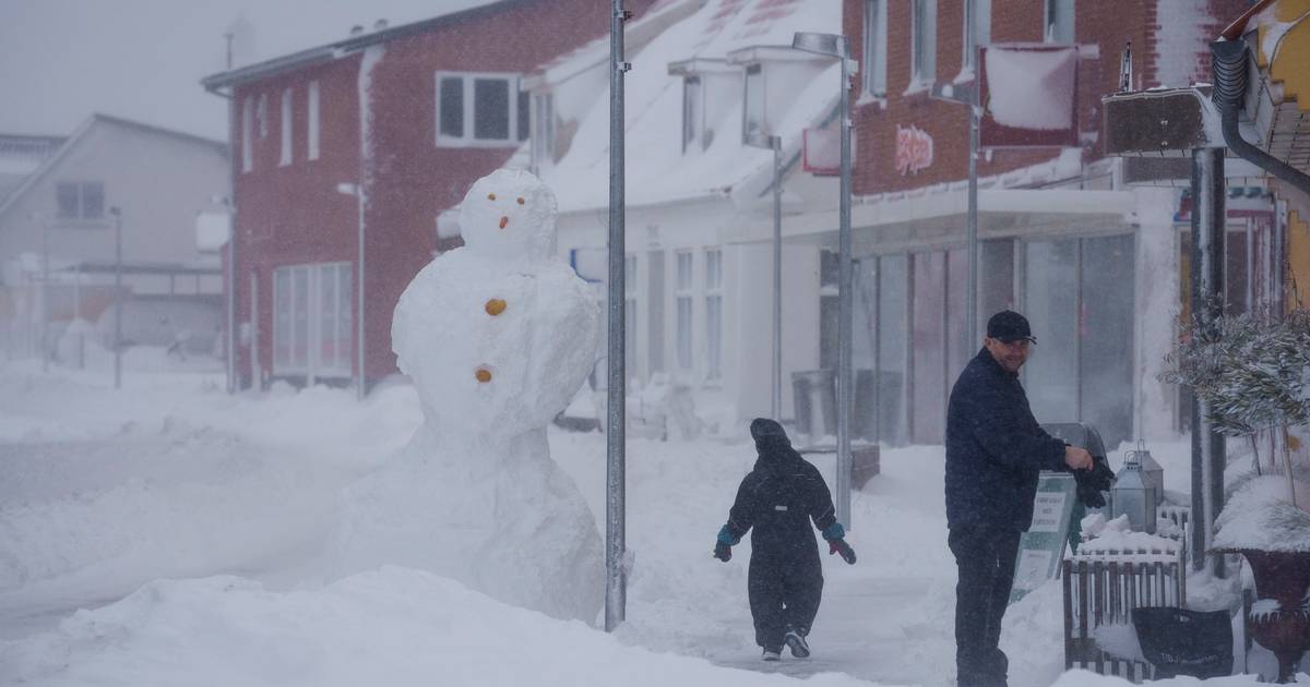 Sådan ramte snestormen landet: Et sted målte DMI 30 cm sne - Jyllands ...