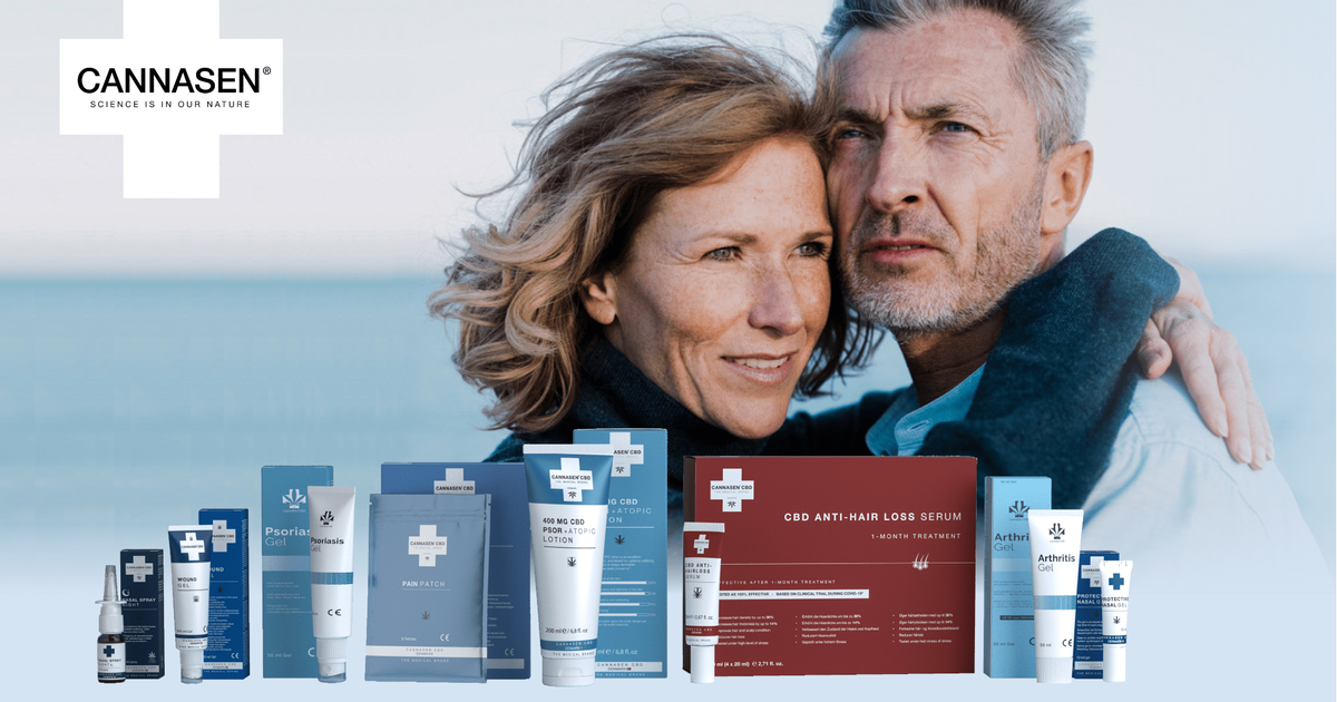 CANNASEN® er udviklet til lindring af gigt, psoriasis, hårtab, smerter ...