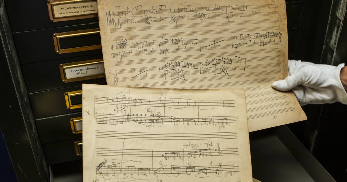 Ukendte Carl Nielsen-noder er dukket op i pengeskab i Tivoli - Jyllands ...