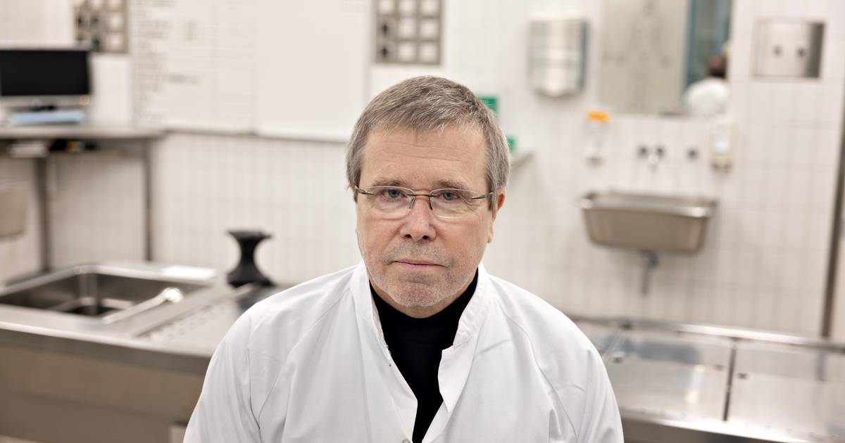 Han undersøger de døde børn, når de har overfaldet hinanden med knive ...