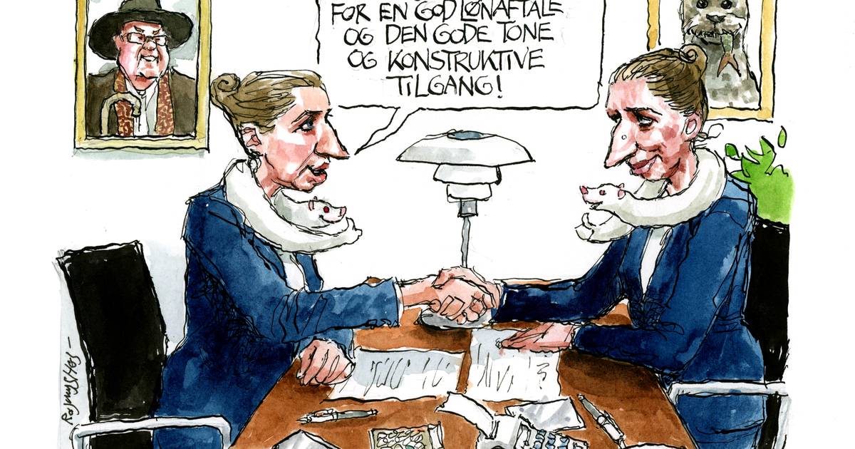 Dagens tegning: Efter hårde forhandlinger - Jyllands-Posten