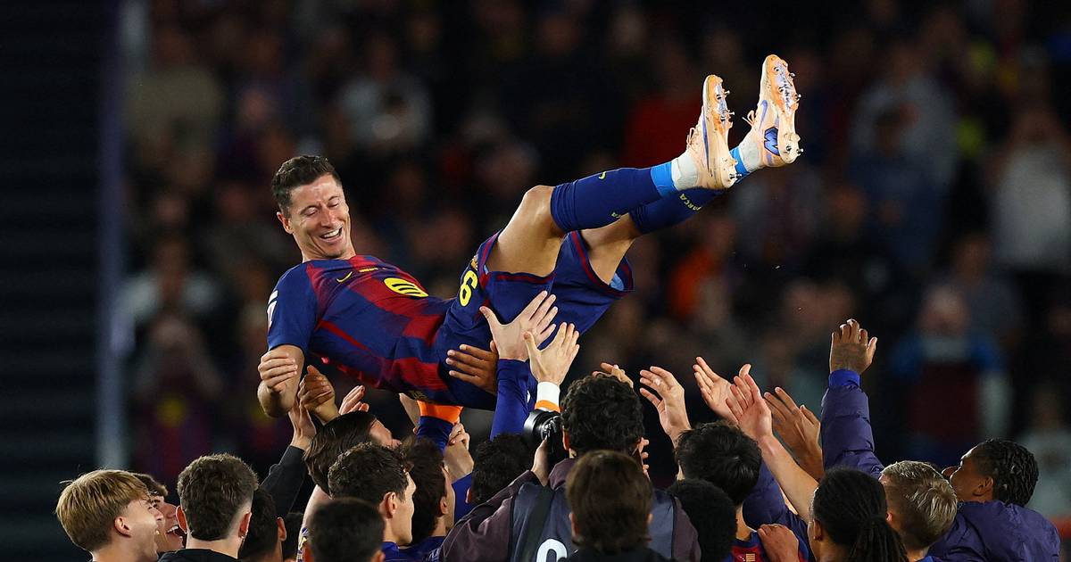 Barcelona giver rørt Lewandowski sejr i Camp Nou-afsked - Jyllands-Posten