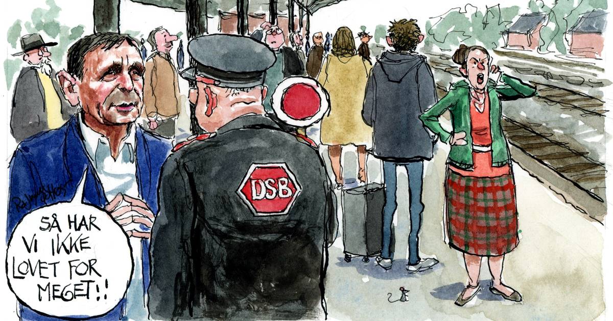 Dagens tegning: Spøgelsestog - Jyllands-Posten