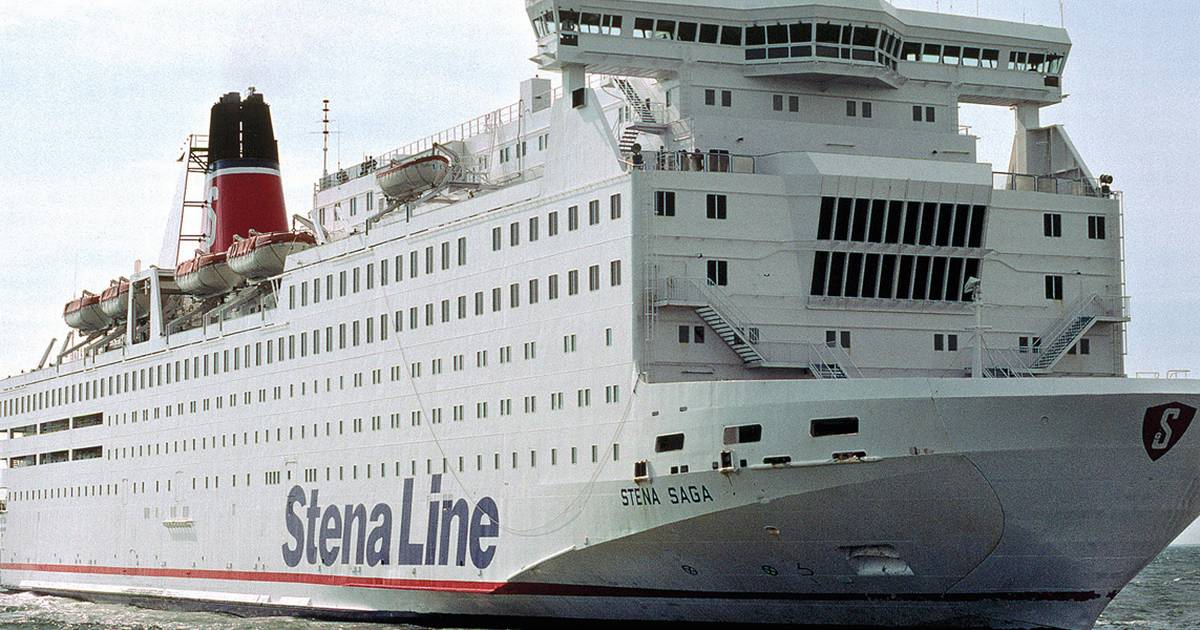 Stena Line-færge sejlede ind i en ø
