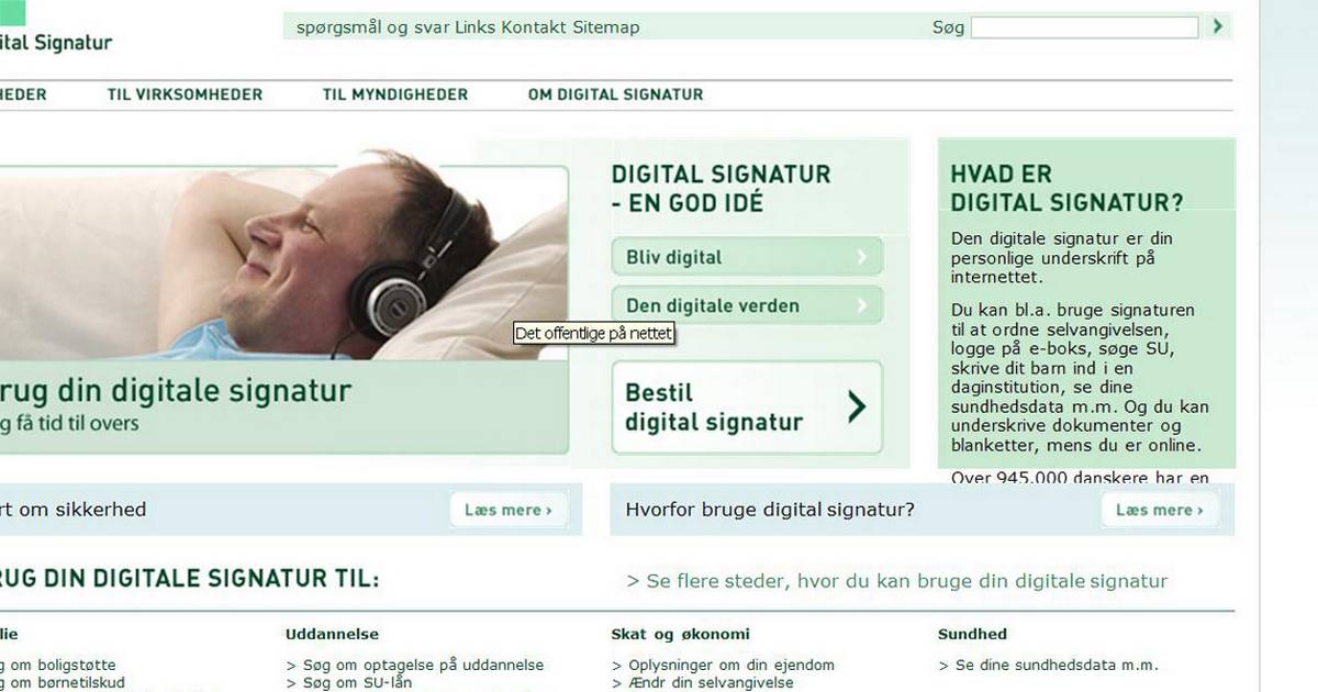 Digital signatur for enhver pris