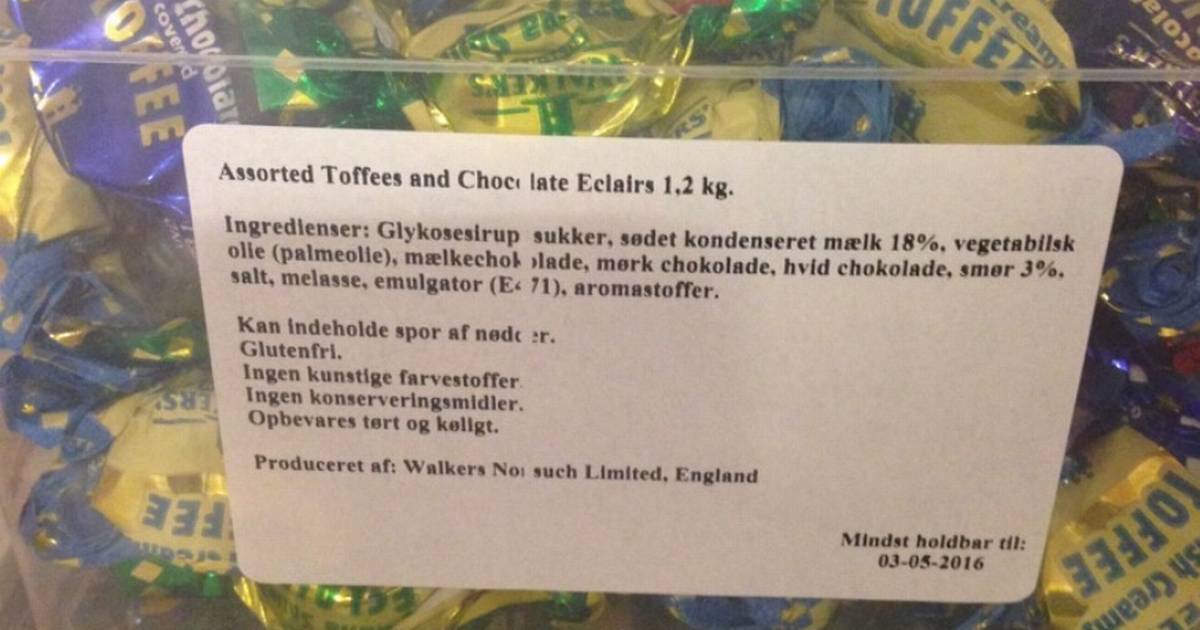 Gammelt slik fra snusket lager blev solgt i landets største Kvickly ...