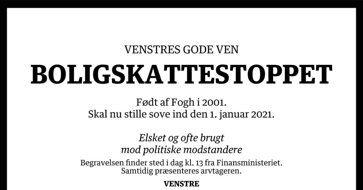 Foghs skattestop sover stille ind – Lars Løkke vil skabe et nyt ...