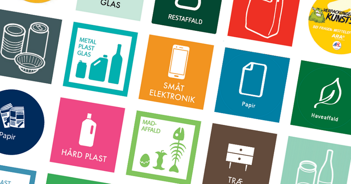 Nye symboler skal gøre det nemmere at sortere affald